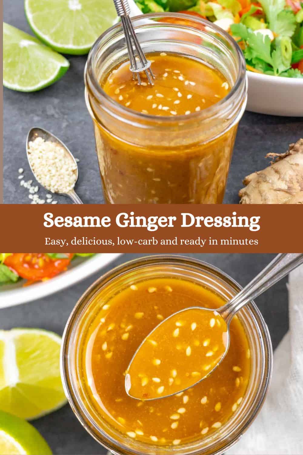 Sesame Ginger Salad Dressing (Gluten-free)