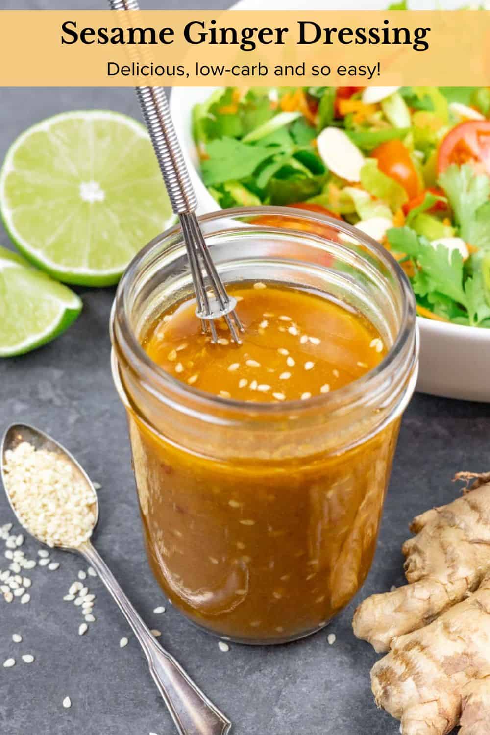 Sesame Ginger Salad Dressing (Gluten-free)