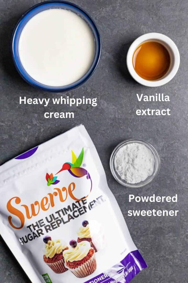 Low-carb Whipped Cream (keto and sugar-free)