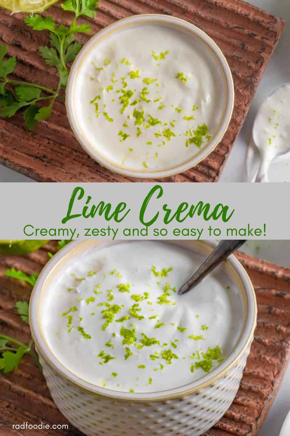 Lime Crema Recipe (for tacos and more)