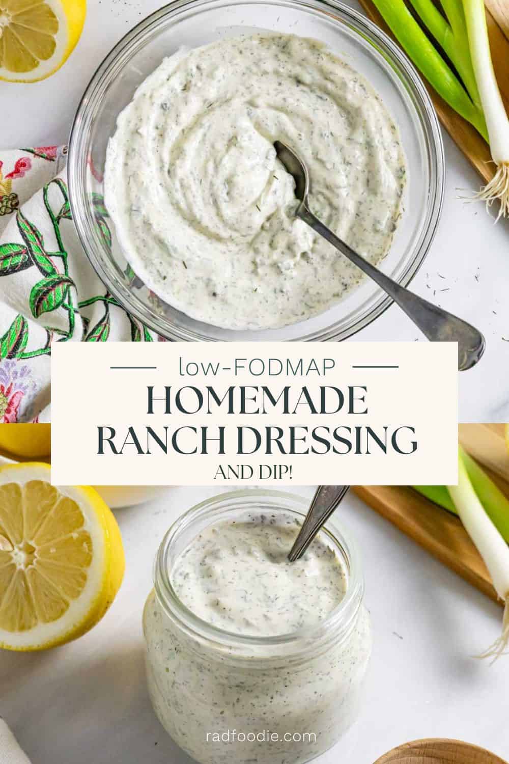 Low-FODMAP Ranch Dressing (Gluten-free)